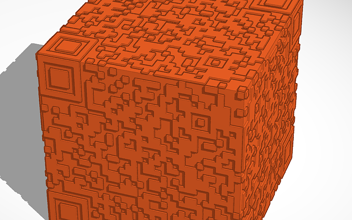 3D design Rickroll QR code cube | Tinkercad