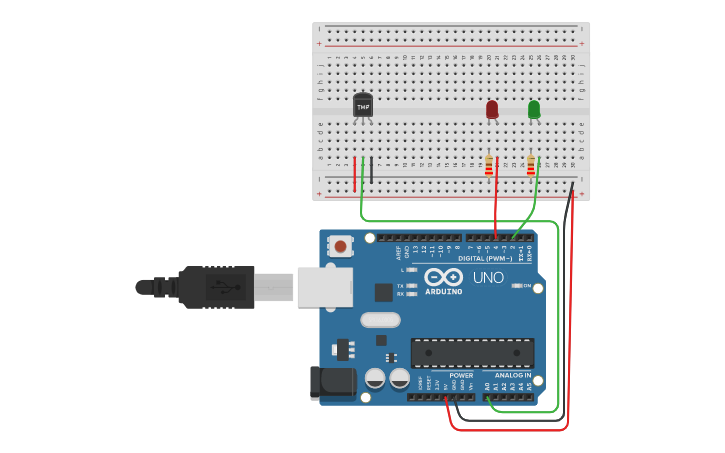Circuit design ARDUINO - Tinkercad