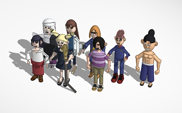 3D design Jujutsu Kaisen - Tinkercad