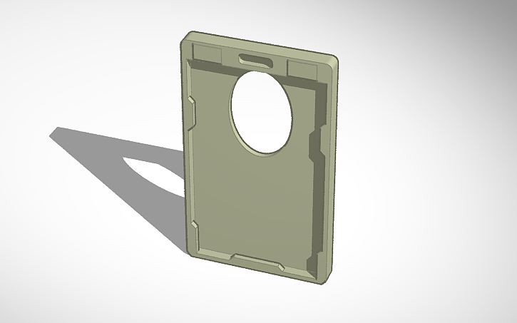 3D design Tag Holder - NCL Cabin Card Holder - Tinkercad