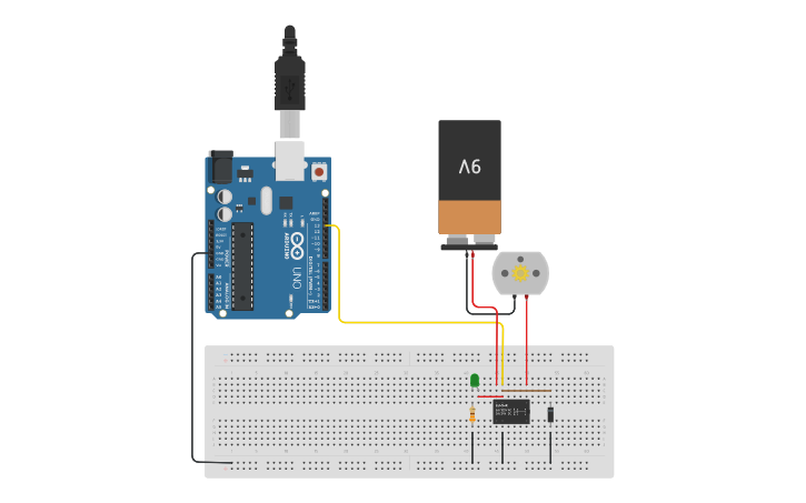 Circuit design Relay - Tinkercad