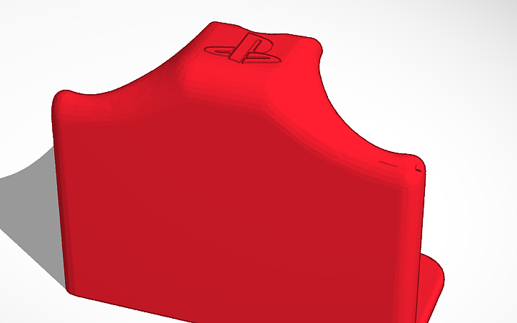 3D design ps4 controller wall mount - Tinkercad