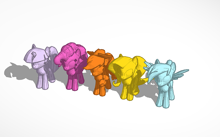 3D design My Little Pony - Tinkercad