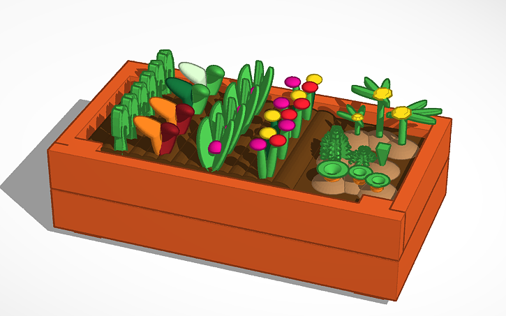 3D design garden bed - Tinkercad