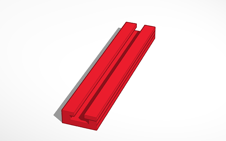 3D design LED strip light holder - Tinkercad