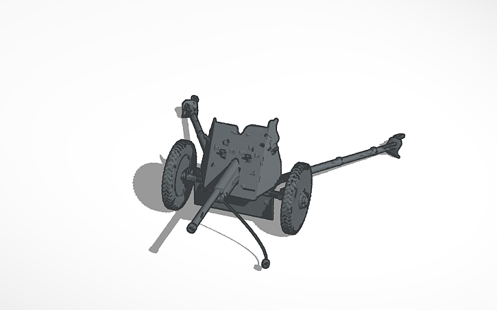 3D design 45mm Anti-Tank | Tinkercad