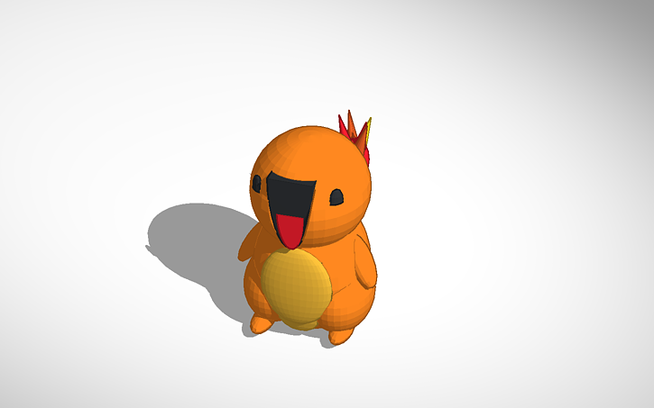 3D design Charmander derp - Tinkercad