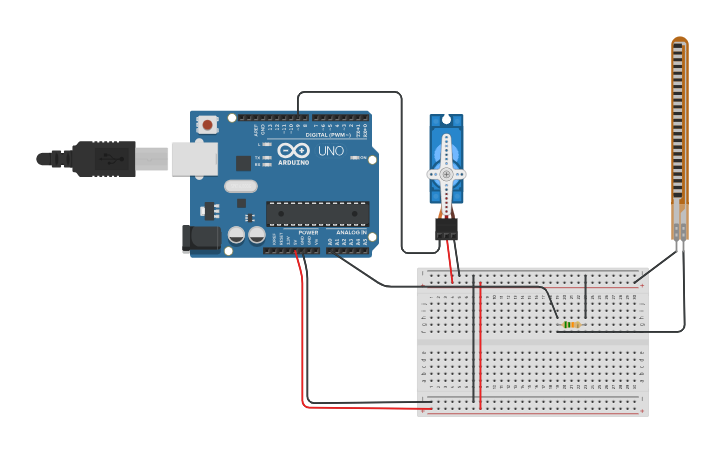 Circuit design 1 SISTEMI FLESSIMETRO MIO | Tinkercad