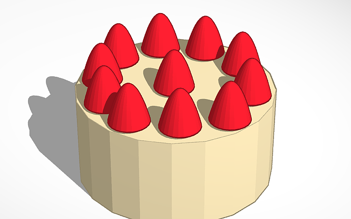 3D design Cake - Tinkercad