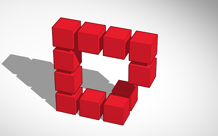 3D design Impossible Square - Tinkercad
