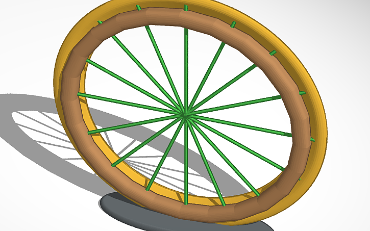 3D design wheel - Tinkercad
