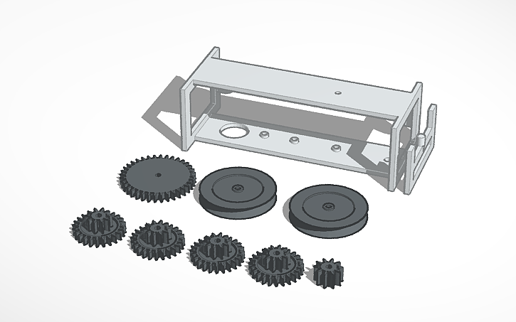 3D design gearbox - Tinkercad