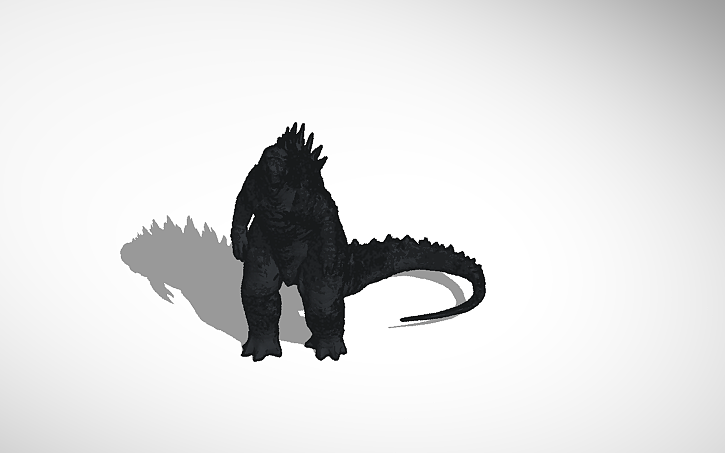 3D design Godzilla - Tinkercad