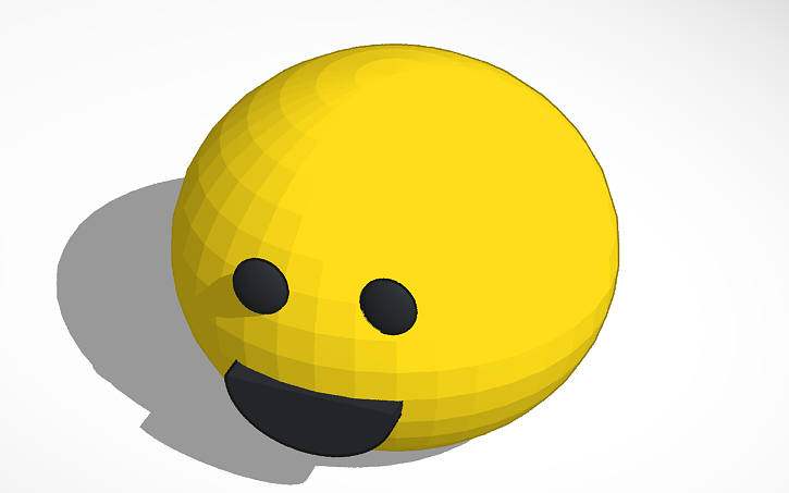 3D design Smiley face - Tinkercad