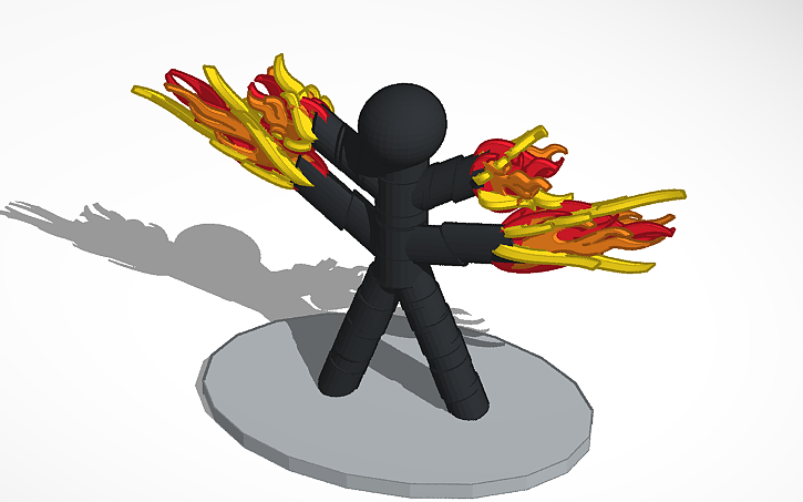 3D design stickman - Tinkercad