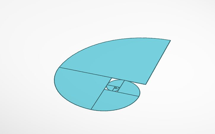 3D design Fibonacci Sequence - Tinkercad