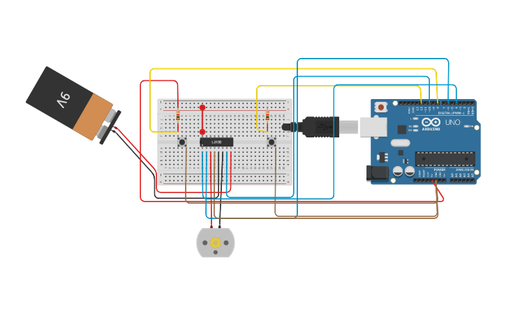 Circuit design Bouton Moteur FRIEDRICH - Tinkercad
