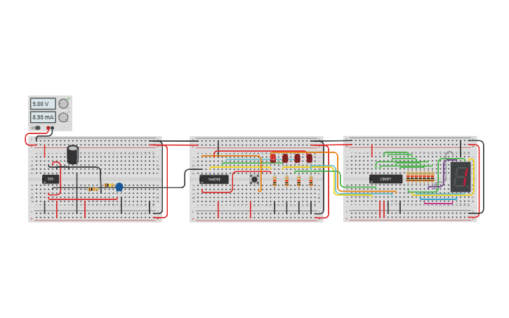 Circuit design Ejercicio laboratorio 5 - Tinkercad