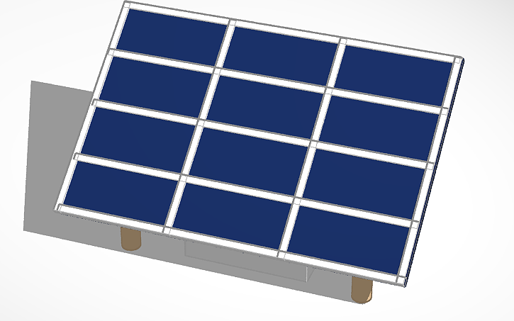 3D design PANEL FOTOVOLTAICO - Tinkercad