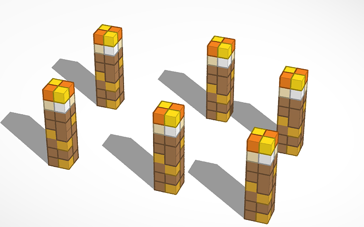 3D design Minecraft Torches | Tinkercad