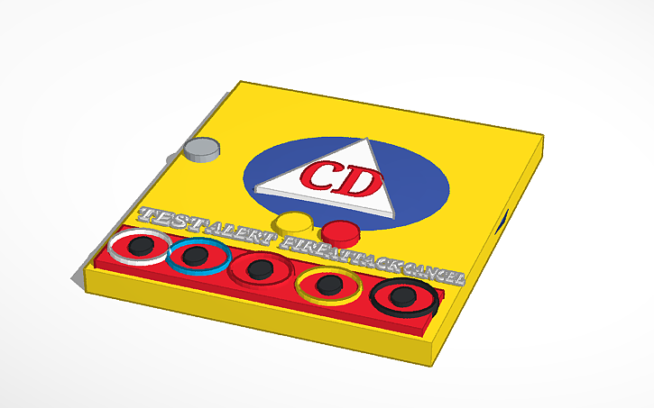 3D design CD control box - Tinkercad
