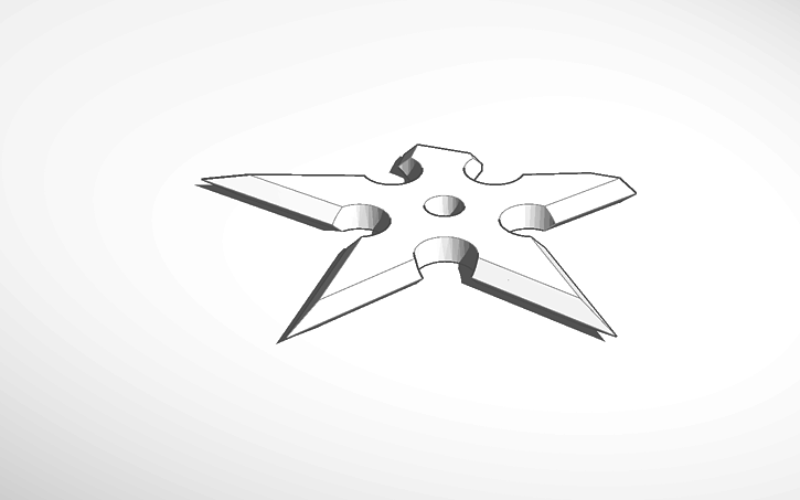 3D design Shuriken | Tinkercad