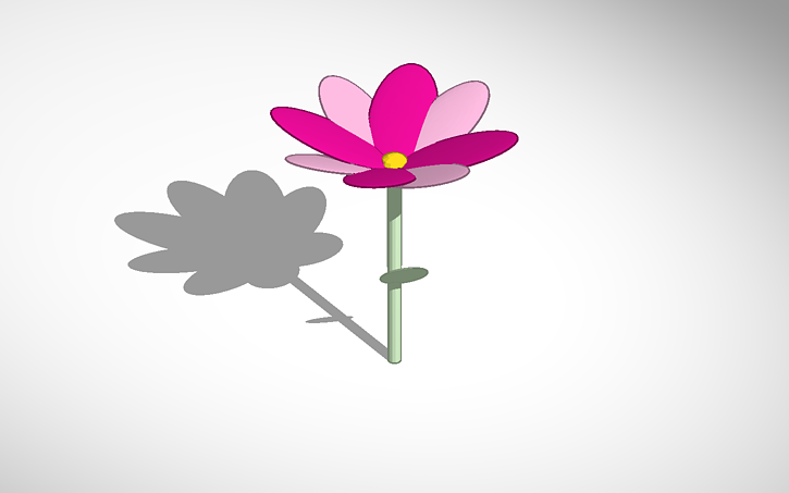 3D design Flower - Tinkercad