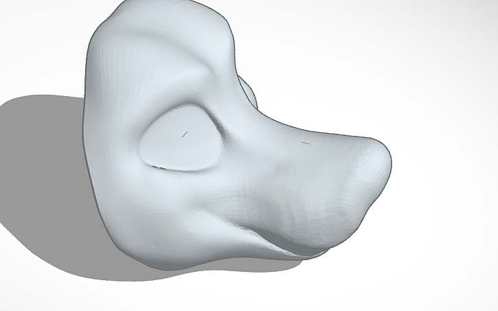 3D design foam fox fursuit head base - Tinkercad 3D design foam fox fursuit head base - Tinkercad
