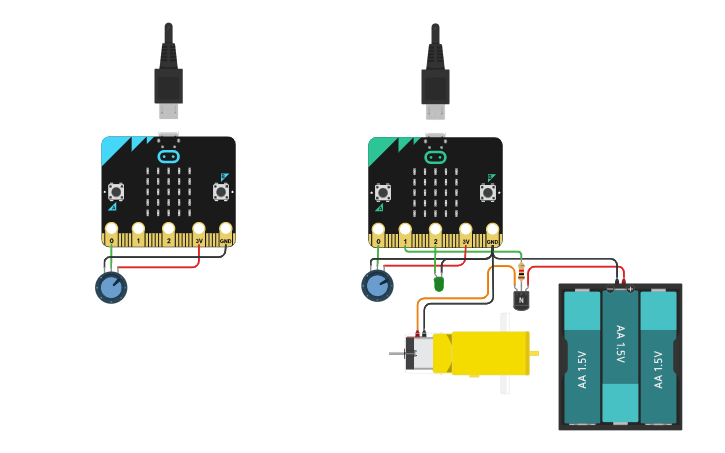Circuit design 6.5. Using Micro: bit With External Components - Tinkercad