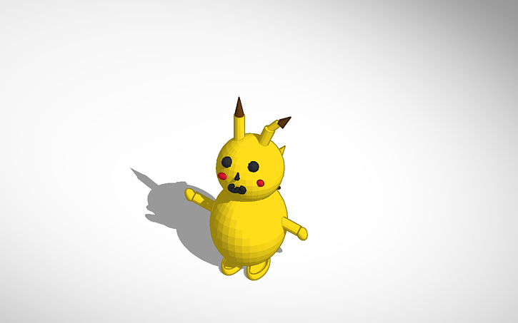 3D design Pikachu and Charmander | Tinkercad