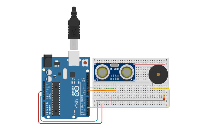 Circuit design Intrusos_con_buzzer | Tinkercad