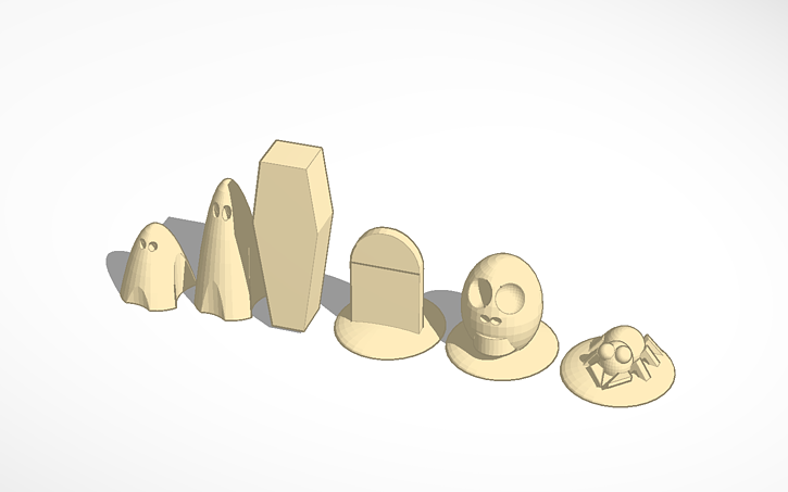 3D design Spooky #Chess - Tinkercad