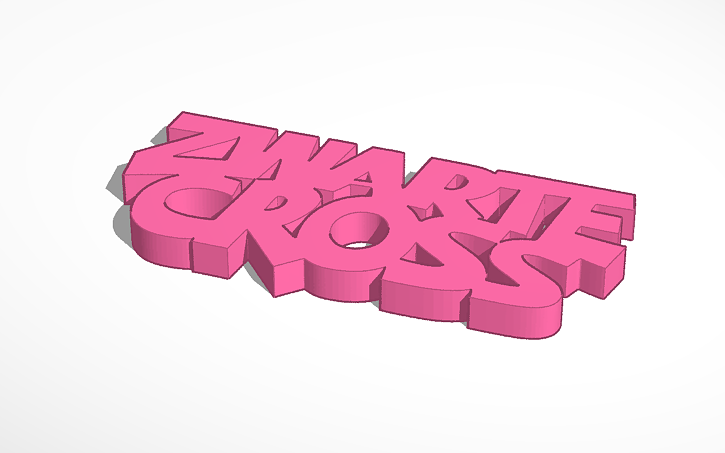 3D design Zwarte cross logo | Tinkercad
