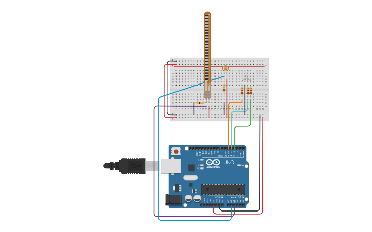 Circuit design Tugas Modul 3 Robotika | Tinkercad