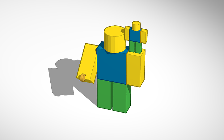 3D design Noob holding a coin (roblox) - Tinkercad