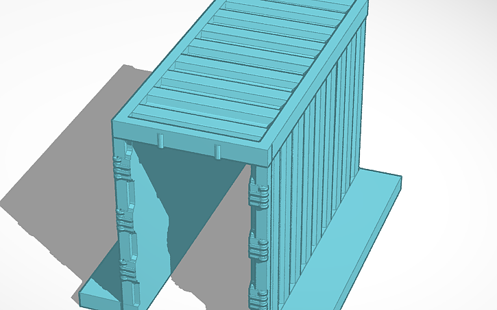 3d Design Shipping Container Tinkercad