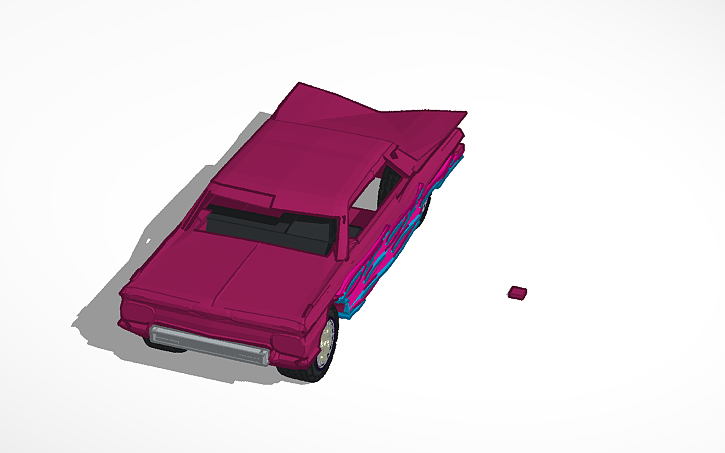 3D design Chevy Impala Lowrider - Tinkercad