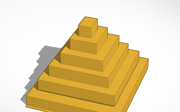 3D design Aztec Pyramid | Tinkercad