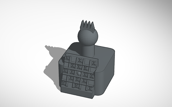 3D design [CARD] Queen - Tinkercad