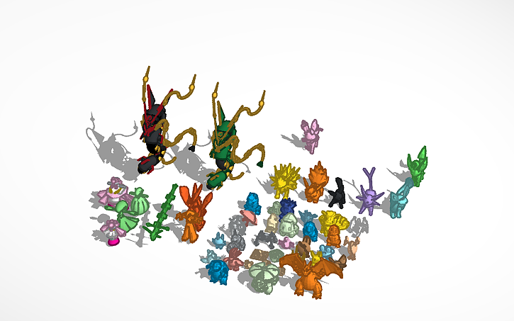 3D design Pokémon world - Tinkercad
