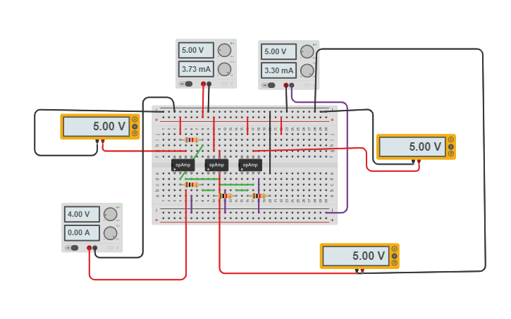 Circuit design Schéma 2 TP5 | Tinkercad