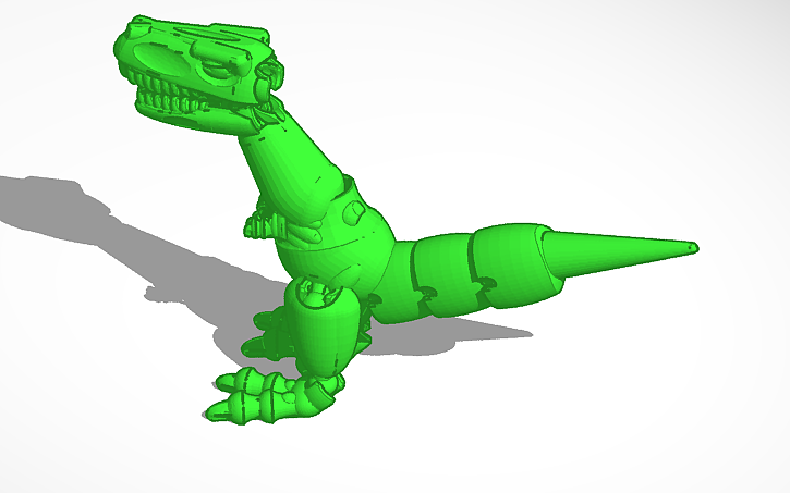 3D design tyrannosaurus rex - Tinkercad