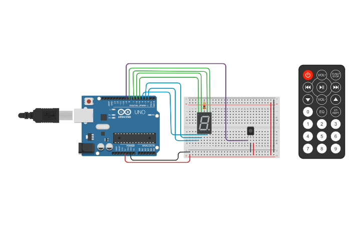 Circuit design practica 3 pt1 - Tinkercad