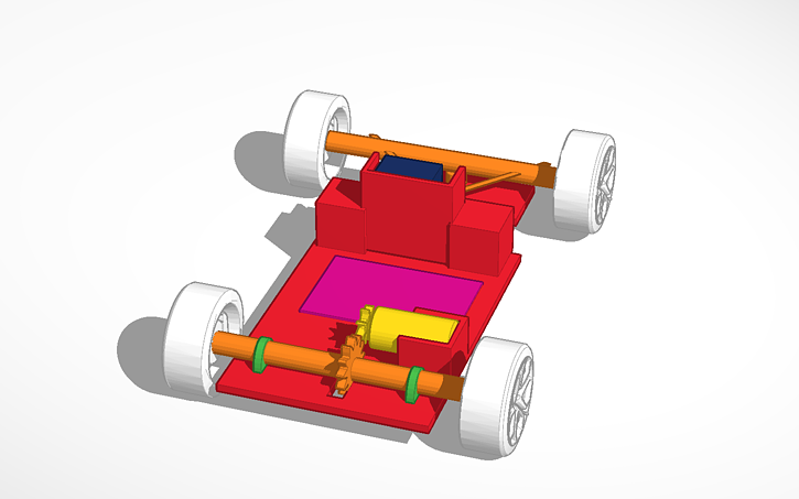 3D design go cart - Tinkercad