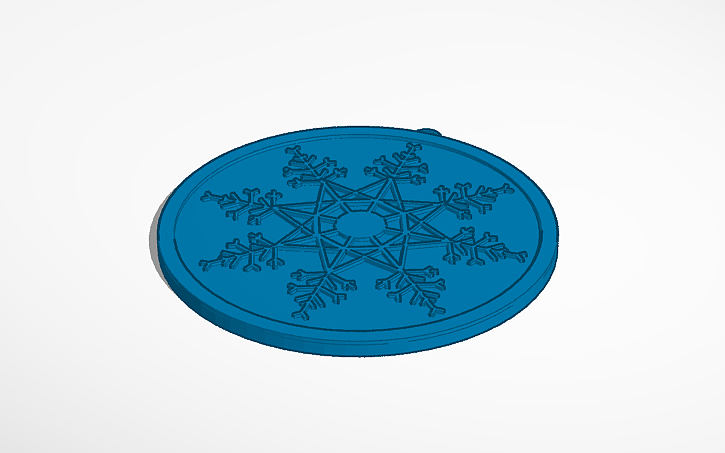 3D design Snowflake Ornament - Tinkercad
