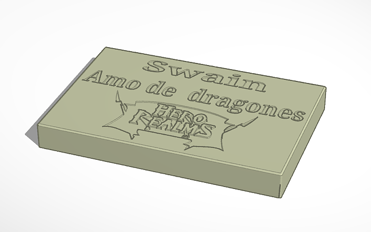 3D design tapa swain | Tinkercad