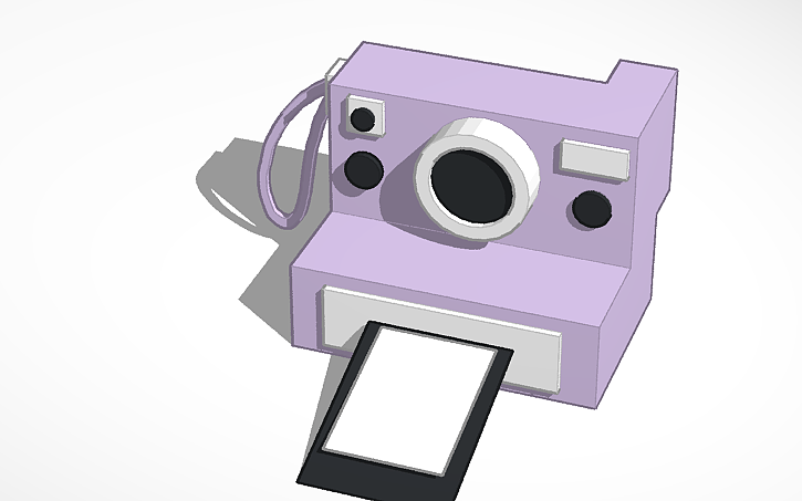 3D design 💜💜Purple Aesthetic Camra💜💜 - Tinkercad