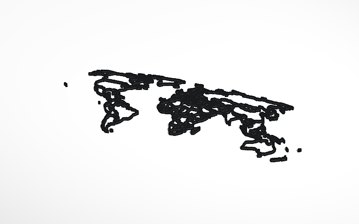 3d Design Map Of The World Tinkercad
