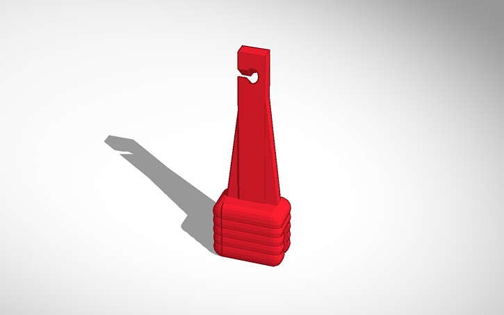 3D design Desk Cable holder - Tinkercad
