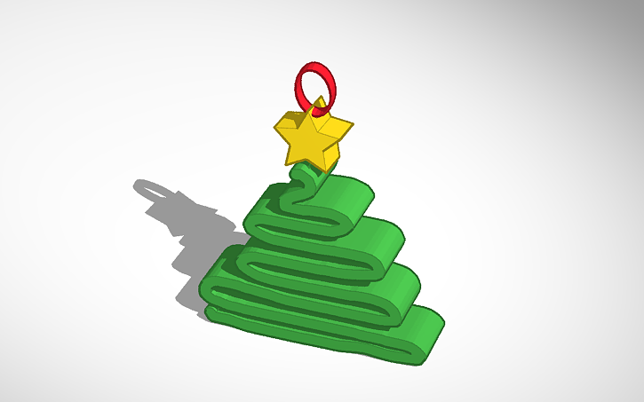 3D design Keitija Christmas tree decoration - Tinkercad